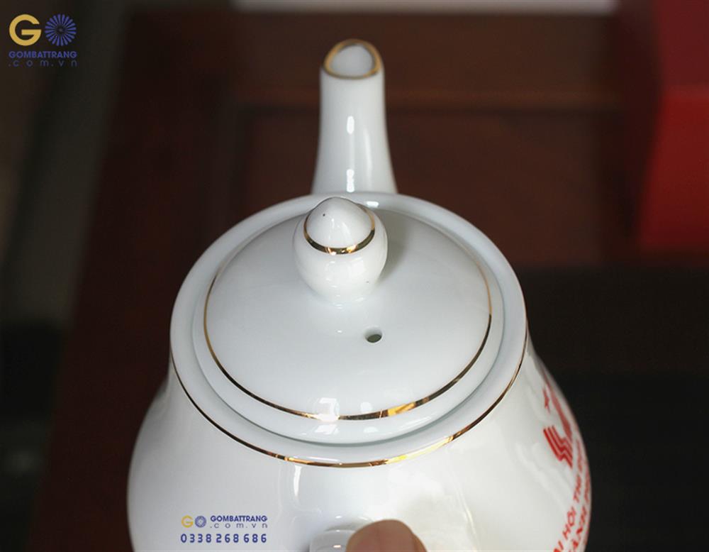 Ấm chén in logo giá rẻ chất lượng cao cấp-Ấm chén chính hãng